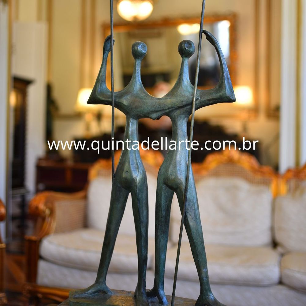 Escultura Candango de Bronze 80cm - EBZ545. Compre já - quintadellarte