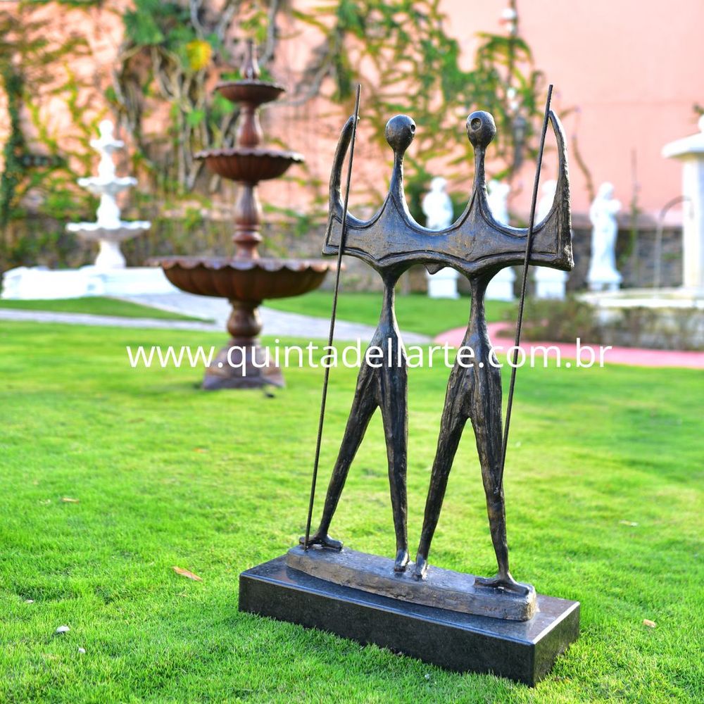 Escultura Candango de Bronze 80cm - EBZ545. Compre já - quintadellarte